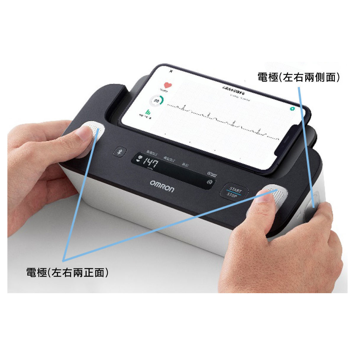 NEW STAR COMPANY LTD. [會員快閃優惠] 歐姆龍 OMRON - HCR-7800T 上臂式藍牙心電血壓計 [送歐姆龍低週波鎮痛按摩器 HV-F013]